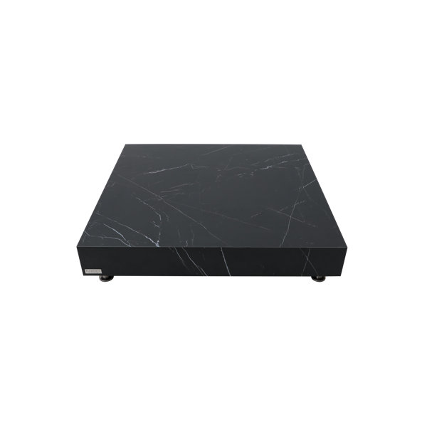 Elementi SOFIA Marble Porcelain Coffee Table 118 x 118 x 23.9 cm | Wayfair.co.uk